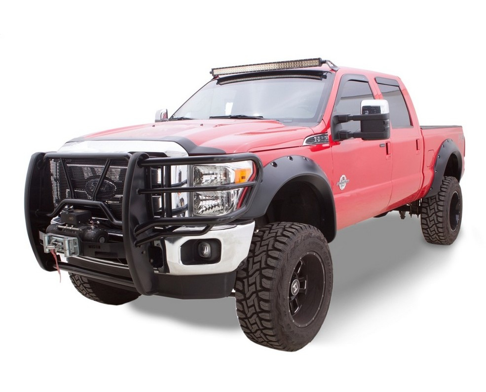 Bushwacker Cut-Out Fender Flares, Black Smooth Finish 4-Pc Set, For ...