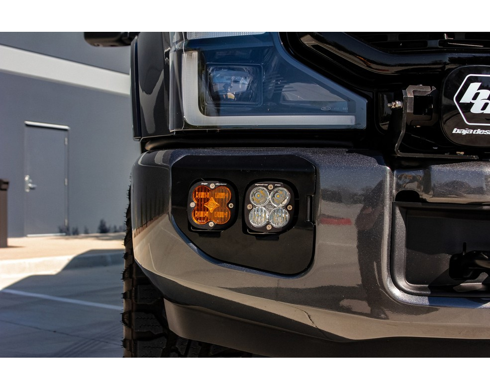 Baja Designs Squadron SAE/Pro Fog Pocket Amber Light Kit, 4 lights, For ...